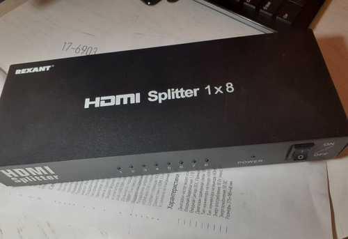 Сплиттер Hdmi splitter 1X8