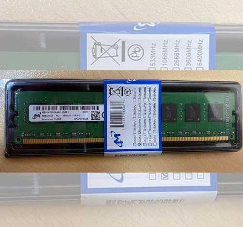 PC3-12800U 8GB 2RX8 Micron MT16KTF1G64AZ-1G6