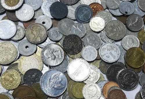 Монеты иностранные 1.2 кг
