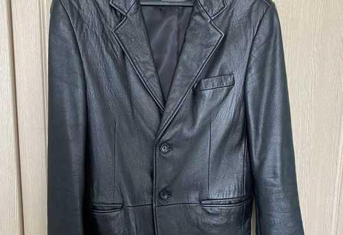 Кожаный пиджак мужской р.48