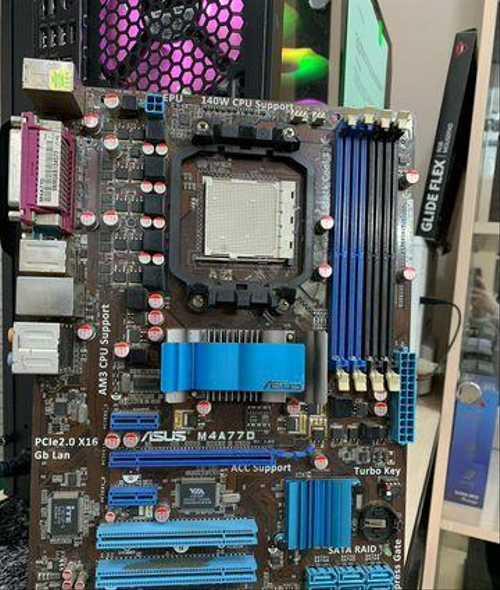 Материнская плата asus M4A77D AM2+ DDR2