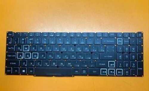 Клавиатура Acer AN515-45 подсветка белая окантовка