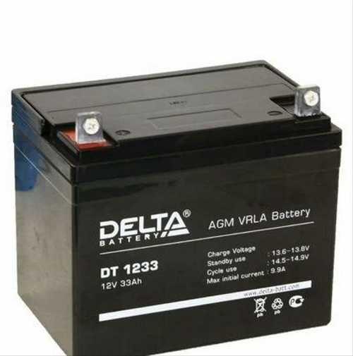 Аккумулятор delta DT-1233 (12V33A) д196ш131в180