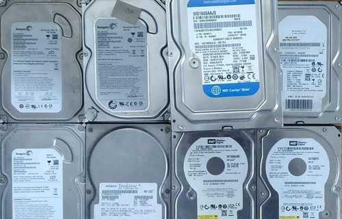 HDD диски 80-160-250-320-400GB SATA в ассортименте