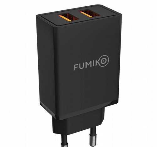 Зарядное устройство fumiko CH13 2USB 2.4А черное