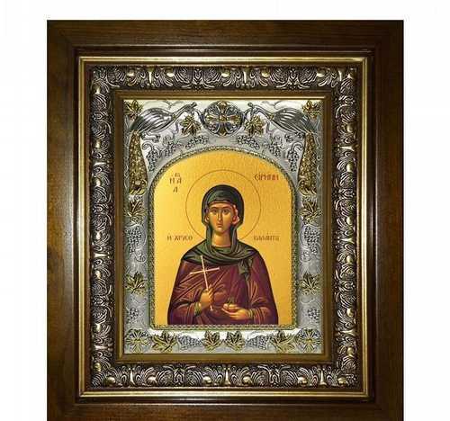 Икона Ирина Каппадокийская (Хрисоволанта), в деревяном киоте