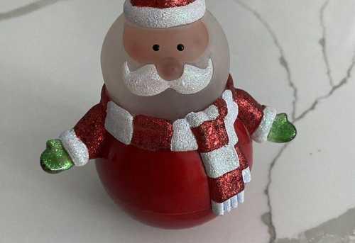 Новогодние игрушки неваляшка дед мороз