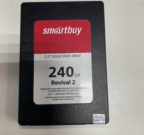 Продам SSD 2.5" Smartbuy 240Gb