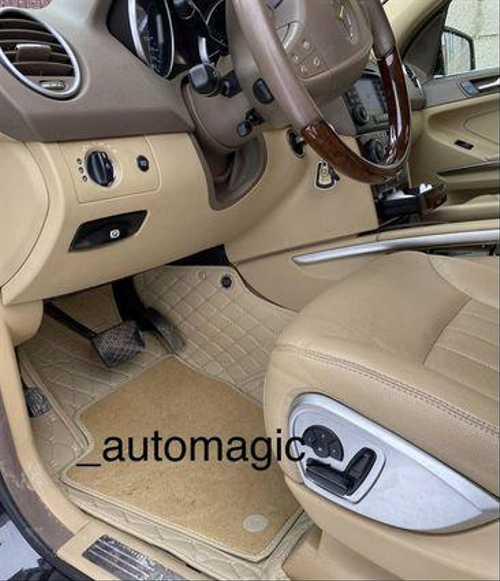 Автомобили коврики с экокожи на Mercedes ML164