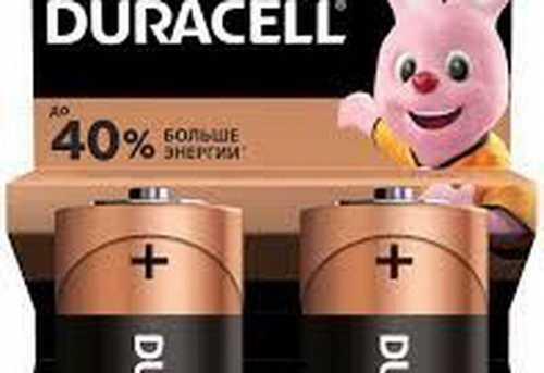 Батарейка Duracell D, в упаковке: 2 шт