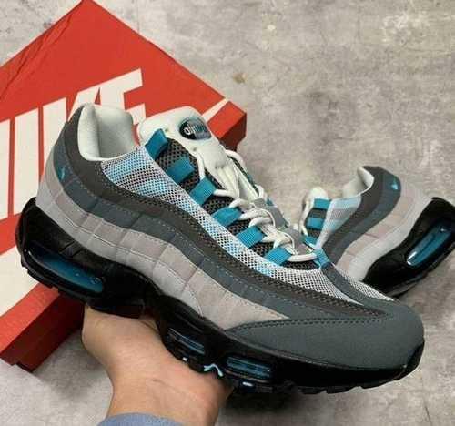 Nike Air Max 95 grey голубые