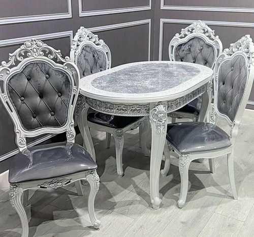Столы и стулья столовый набор "Розалия"