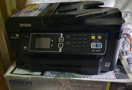 Мфу epson Wf 3620 с снпч и WiFi