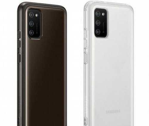 Оригинал Чехол Soft Clear Samsung A02s (2 цвета)