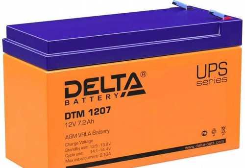 Акб 7 (Delta DTM 1207) (оранжевая) 12В 7А/ч