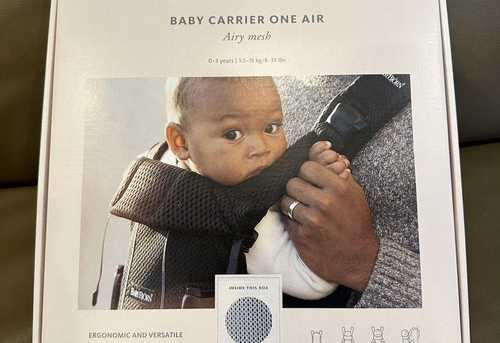 Эргорюкзак слинг BabyBjorn One Air mesh silver