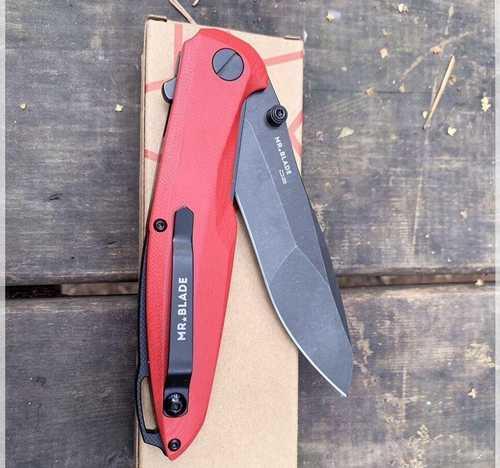 Нож складной Mr.Blade Convair Gen.2 (Black Stonewash, G10 Red)