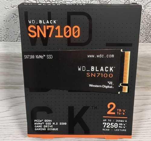 SSD M2 2Tb WD Black 7250Mb/s SN7100 Новый