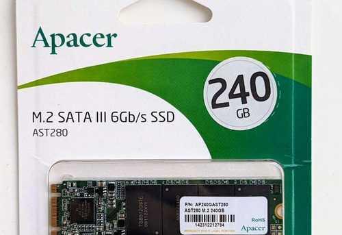 SSD M2 Apacer 240Гб 500Мб/с новый