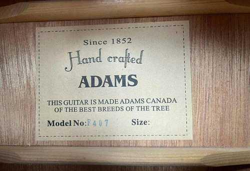 Гитара Adams Hand Crafted Sinse 1852