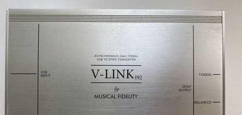 Асинхронный USB-конвертер Musical Fidelity V-link