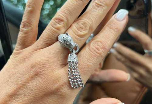Серебряное кольцо с кистью Cartier