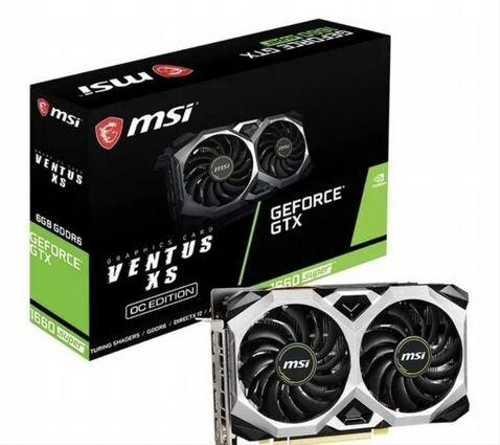 Видеокарта MSI GTX 1660 6 гб super ventus XS OC