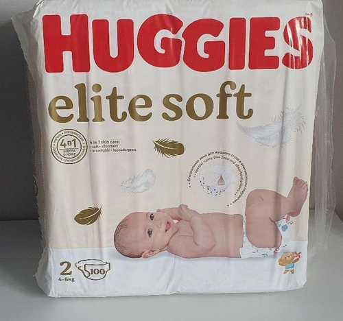 Подгузники Хаггис huggies elite soft 2, 4-6 кг