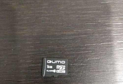 Карта памяти MicroSD 16gb qumo