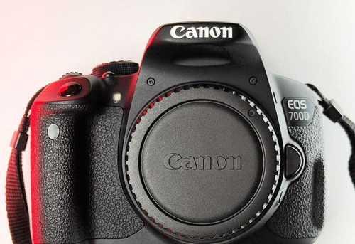 Фотоаппарат Canon 700d body 2к пробег как новый