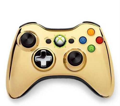 Геймпад Xbox 360 Wireless Gold Chrome