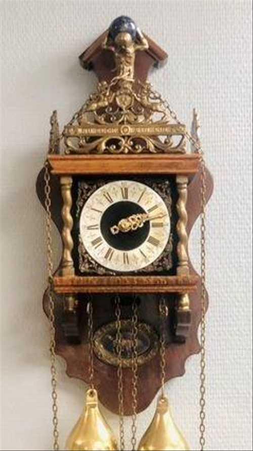 Часы антикварные настенные Warmink Wuba с Атласом