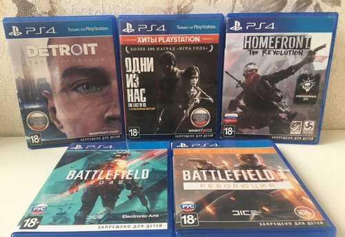 PS4 Detroit/ HomeFront/ Battlefield/ Одни из нас
