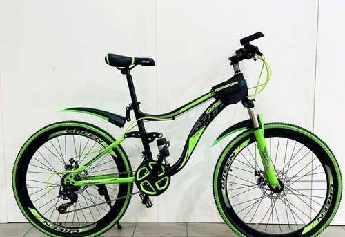 Велосипед Green Damper 26R 2023г (черно-зеленый)