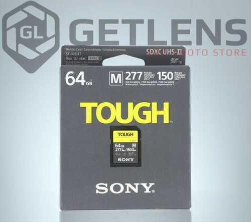 Карта памяти sony tough sdxc 128gb 277r 150w sf m128t t