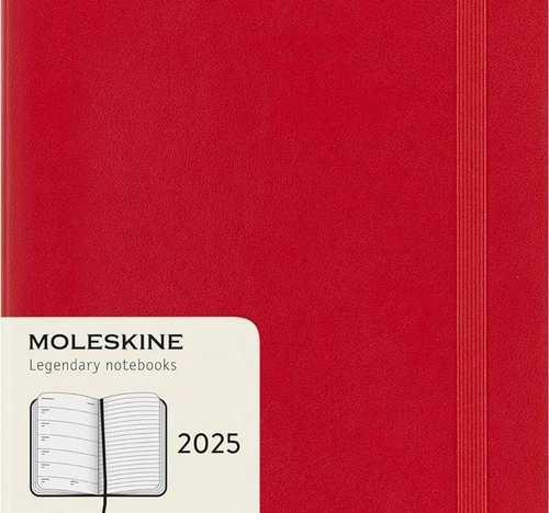 Еженедельник Moleskine 2025г мягкая обложка А5