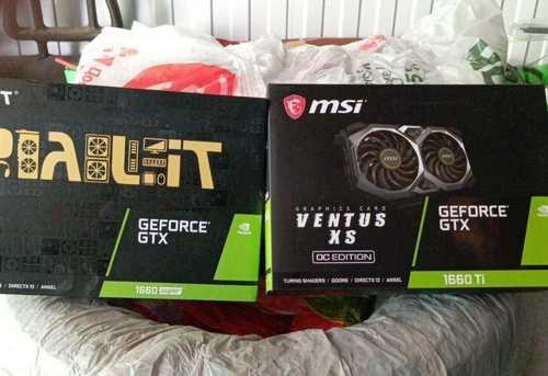 GTX 1660 super palit MSI 1660ti ventus