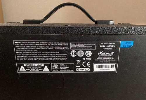 Гитарный комбоусилитель Marshall MG15