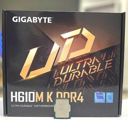 Комплект Intel Core i5-12400F/Gigabyte H610M K