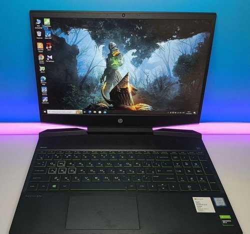 Игровой ноутбук HP: i5, GTX1650, 8GB, SSD 512GB