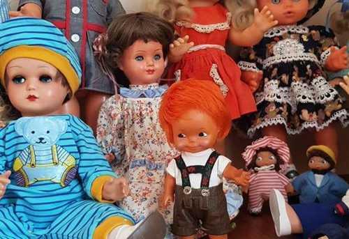 Куклы немецкие, винтаж, времен СССР.Клеймо. Разные
