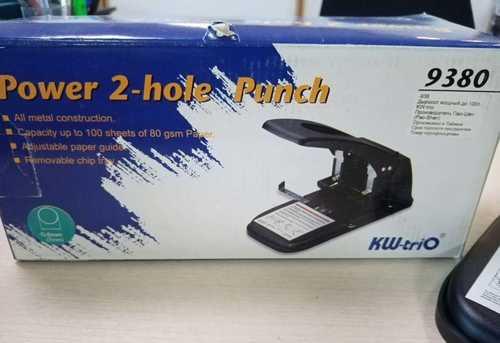 Дырокол 100л. power-2 hole Punch мощный 9380