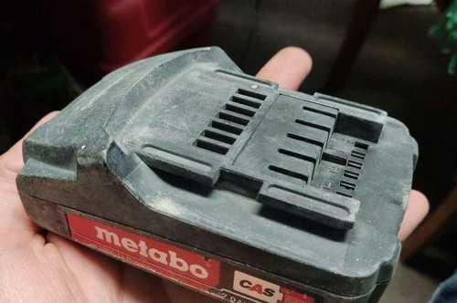 Аккумулятор metabo 18v 2Ah