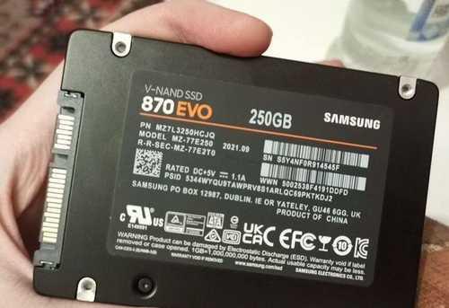 Ssd Samsung 870 Evo 250gb