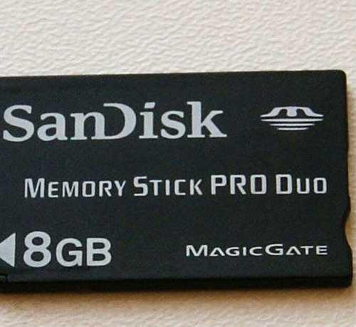 Sony memory stick pro duo 8 GB