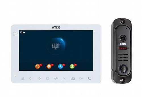 AT-I-K711C/T White atix Комплект: видеодомофон и в