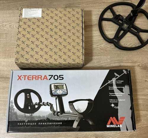 Металлоискатель minelab x terra 705 + Nel Tornado