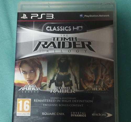 Диски на ps3 told raider, 3 части