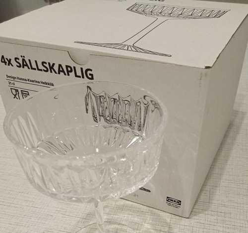 Бокалы IKEA Sallskaplig новый комплект