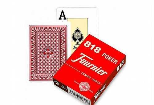 Карты для покера Fournier 818 Red пластик